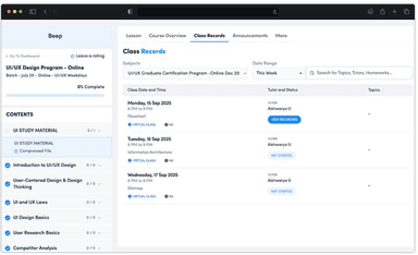 EventBeep - Programs